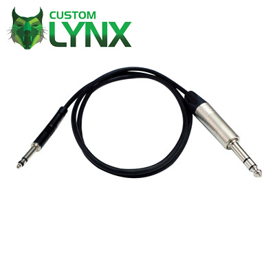 Neutrik TT Bantam Jack Cables 4.4mm to 6.35mm Stereo TRS - Balanced ...