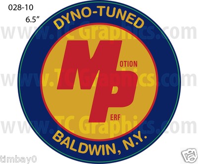 Motion Performance Dyno-Tuned MP decal one 6 1/2" | eBay