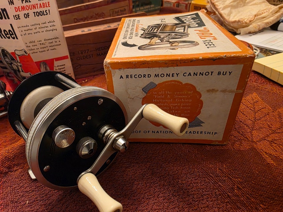 Vintage RARE Heddon P-41 PAL Fishing Reel MINT condition with original ...