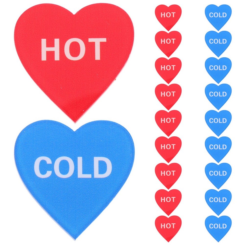 20 Pcs Water Room Sign Indicator Sticker Cold Hot Signs for Bathroom ...