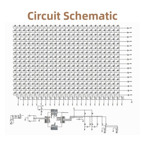 24x16 dot led For MATRIX audio spectrum kit led display diy electronics ...