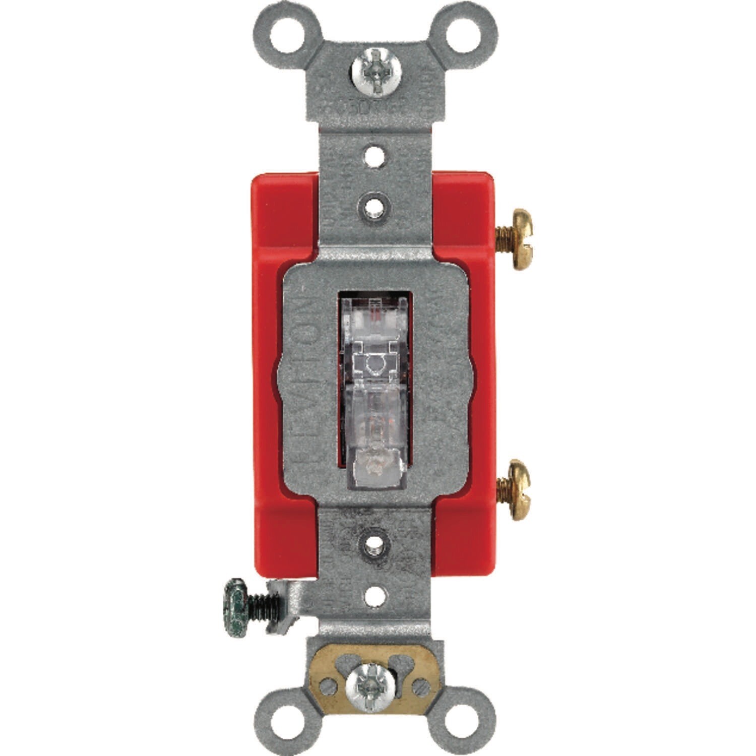 LEVITON 1221-PLC 20A-120VAC CLEAR PILOT LIGHT TOGGLE SWITCH NEW | eBay