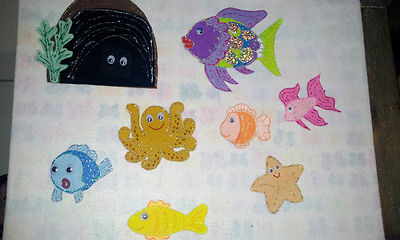 FELT BOARD/FLANNEL STORY RHYME TEACHER RESOURCE - THE RAINBOW FISH ...