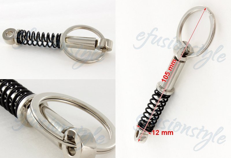 Car Parts Racing Coilover Suspension Spring Shock Keychain Keyring key ...