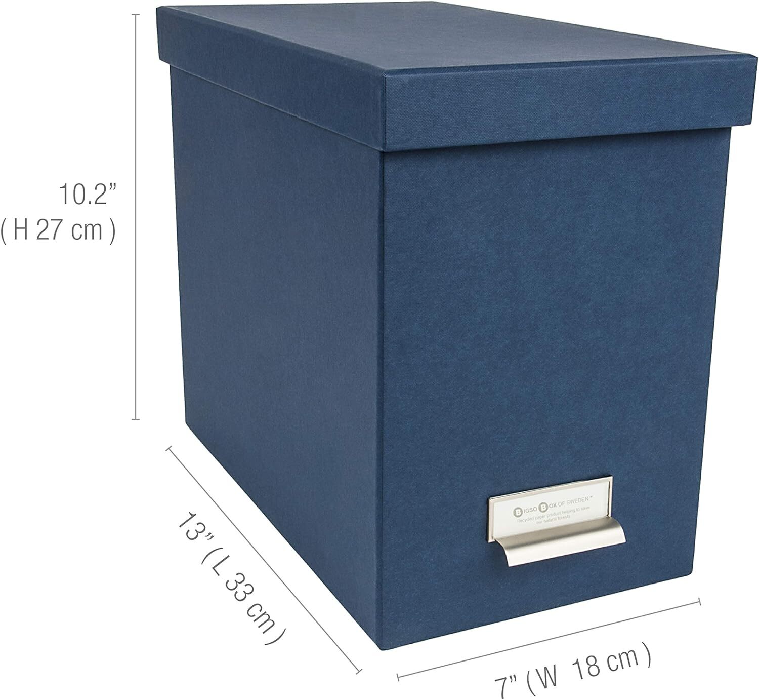 Bigso John Fiberboard Label Frame Desktop File Storage Box | Grey | eBay