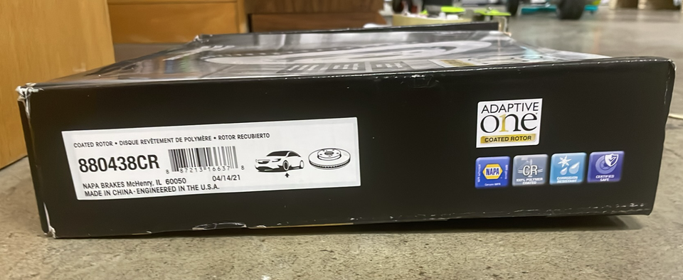 Napa 880438CR Adaptive One Coated Brake Rotor Fits: Cadillac/Chevrolet ...