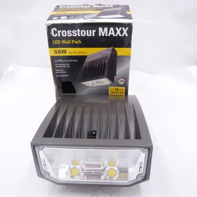 Lumark Crosstour Maxx LED Wall Pack Light Full Cutoff Door 58W 5000K Bronze | eBay