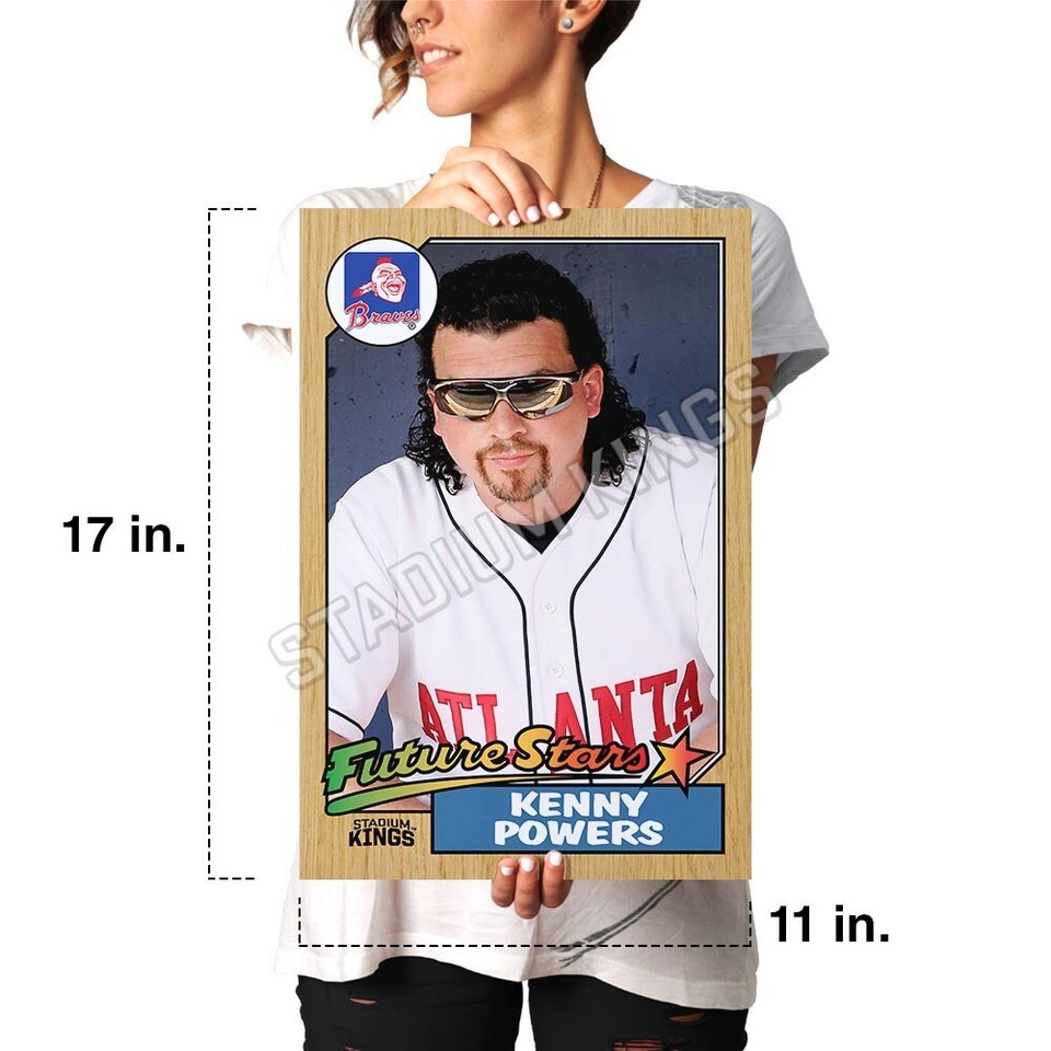 Kenny Powers Atlanta Braves 1987 Future Stars Baseball Card Poster ...