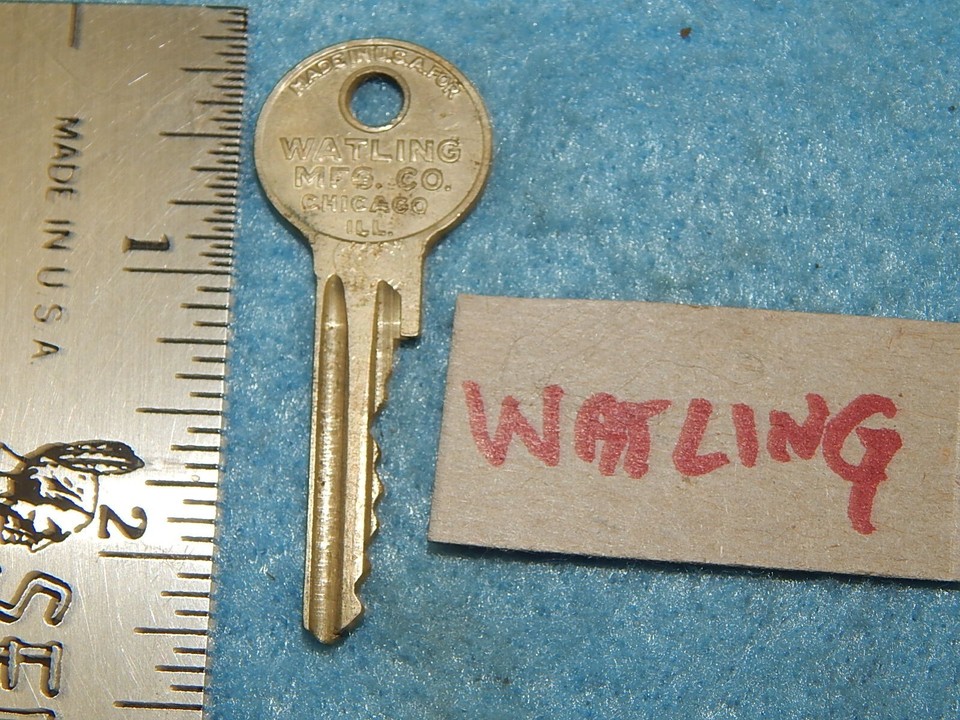 vintage coin operator key: Watling Manufacturing Co. - YW 1430 (Yale ...