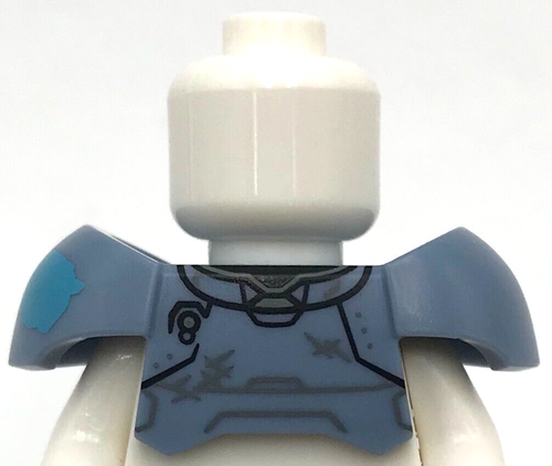 Lego New Sand Blue Minifigure Armor Breastplate w/ Shoulder Pads Piece ...