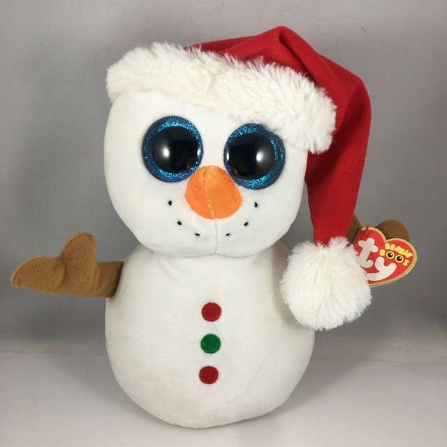Beanie Boos Scoop Ty The Snowman Medium Buddy 9" 2016 Toy Plush for ...