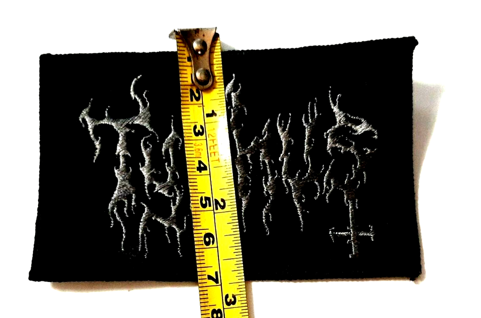 TYPHUS Logo sew on Embroidered Black Patch Get creative with it | eBay