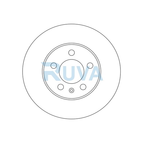Brake Disc Front Ruva Fits VW Polo 2017- Seat Ibiza 2017- 1.0 ...
