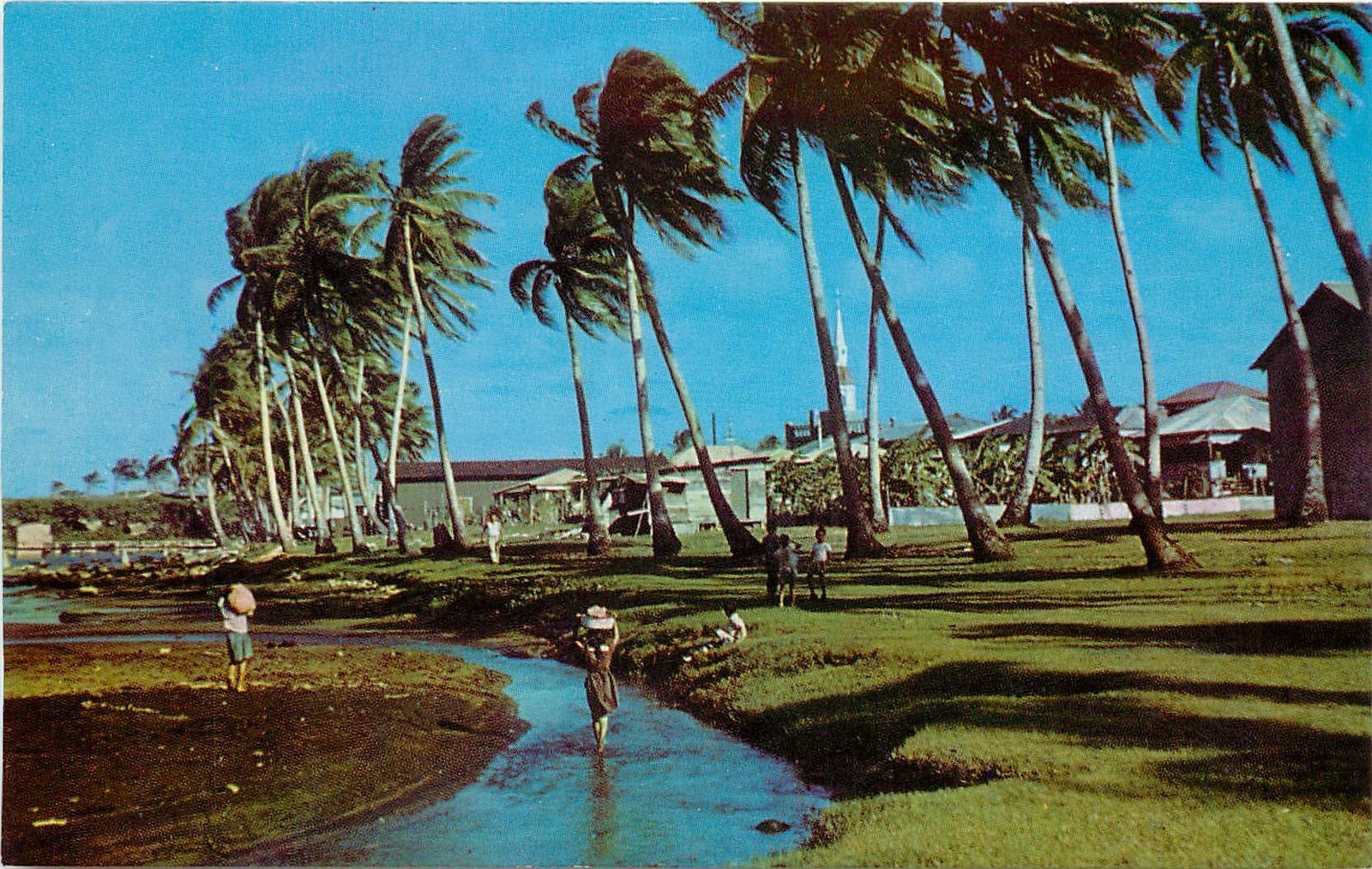 Vintage Postcard Village of Inarajan Guam, Micronesia, Unposted | eBay