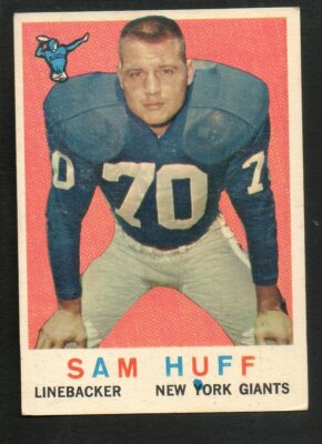 1959 Topps Football Card #51 Sam Huff-New York Giants Ex Card | eBay