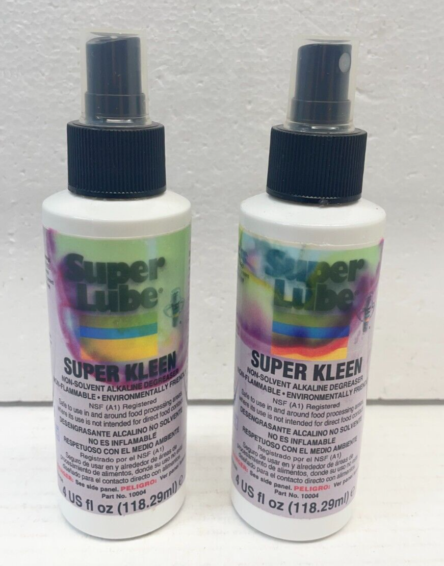 Super Lube Super Clean Non-solvent Alkaline Degreaser - lot of 2 spray bottles | eBay
