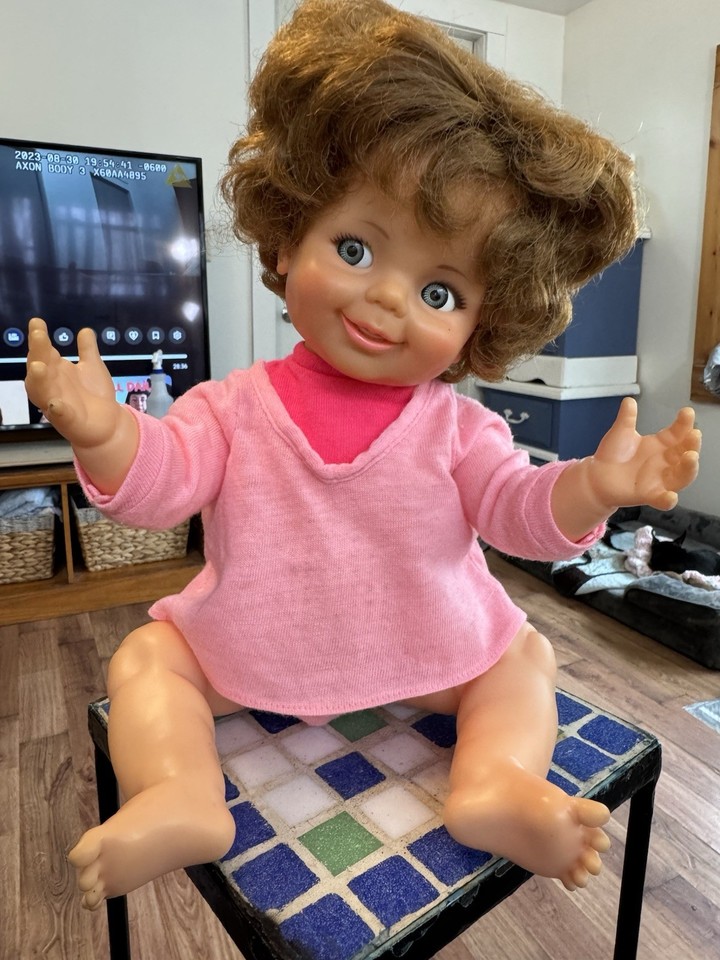 older 1968 adorable GIGGLES DOLL no giggle | eBay