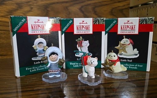 Hallmark Miniatures-Little Frosty -Husky-Seal-Set Lot of 3 | eBay