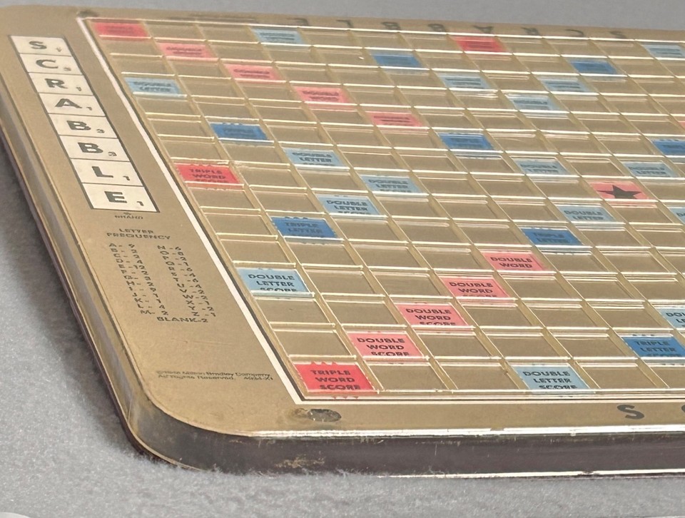 Vintage 1948 SCRABBLE Board Plastic Crossword Game By Milton Bradley | eBay