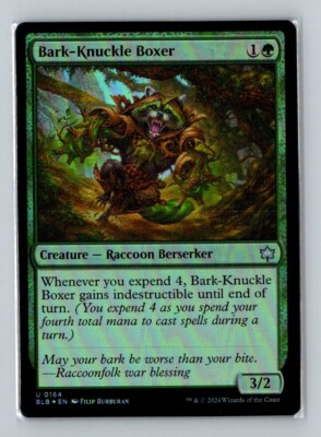 1x MTG - FOIL Bark-Knuckle Boxer (0164) - Bloomburrow - BLB - NM | eBay