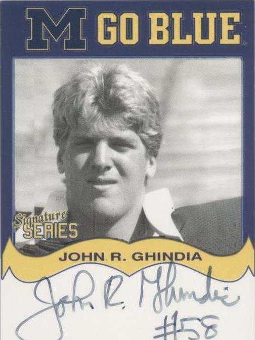 2005 Tk Legacy Michigan Wolverines - Go Blue Autographs John Ghindia Jr ...