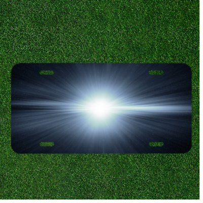 Custom Personalized License Plate Auto Tag With Stunning Glowing Light ...