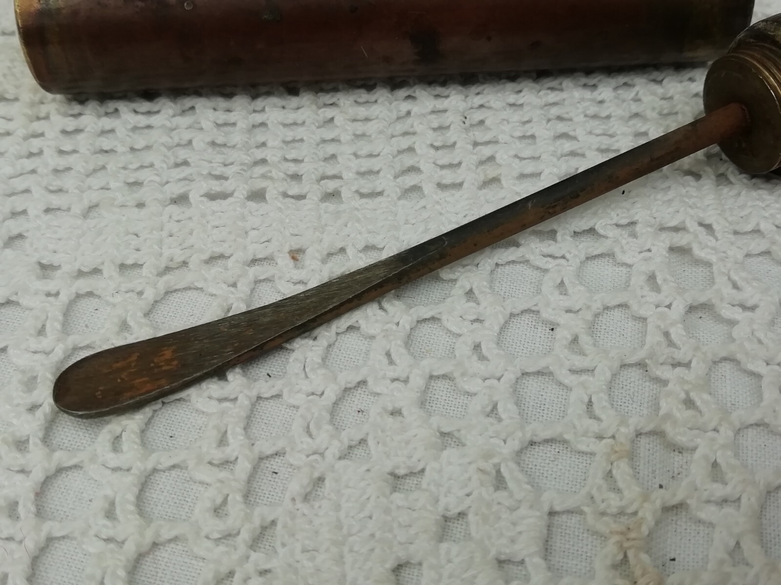 WW1 Military Enfield EFD Brass Gun Rifle Oiler Army Broad Arrow Stamped ...