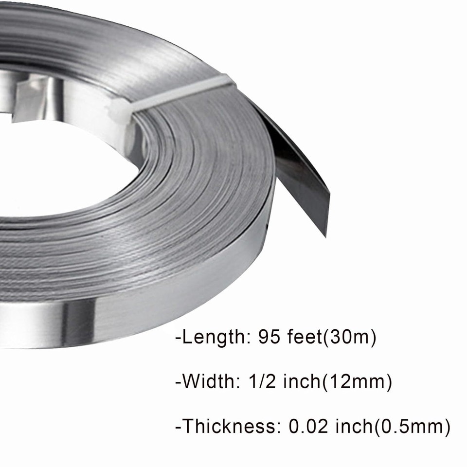 Metal Banding Strap, 304 Stainless Steel Strapping Band Coil, Banding ...