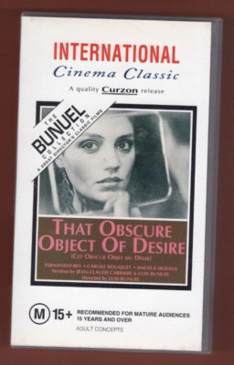 That Obscure Object Of Desire - VHS Tape (Luis Bunuel) Curzon B&W | eBay