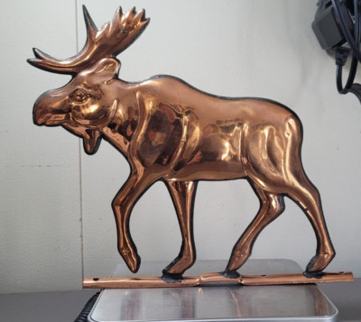 MOOSE Mailbox topper / ornament,.3D COPPER ULTRA HIGH QUALITY ,ONE TINY ...