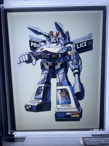 G1 Generation 1 Transformers Prowl 8x10 Transparency Pre-Production Box ...