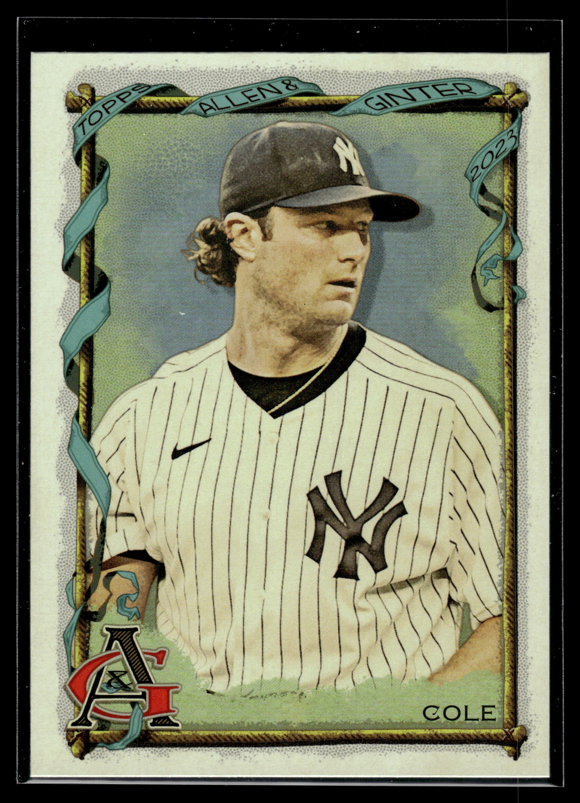Gerrit Cole 2023 Topps Allen & Ginter Hot Box Silver Foil Portrait Card ...