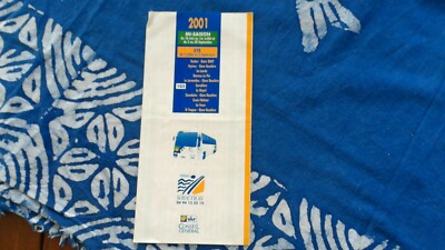 guide horaires OFFICIEL sncf-ETE 2001-autocar-TOULON/SAINT TROPEZ-port ...