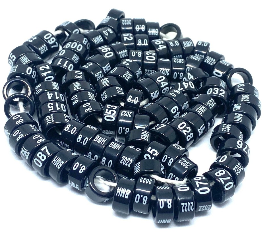 Plastic Bird Rings 2022 Pigeons/Duck 08/10mm Official Color | eBay