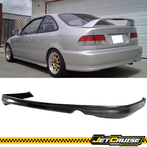 Fits 99 00 Honda Civic 2/4 Door Rear Bumper Lip Spoiler Bodykit PU ...