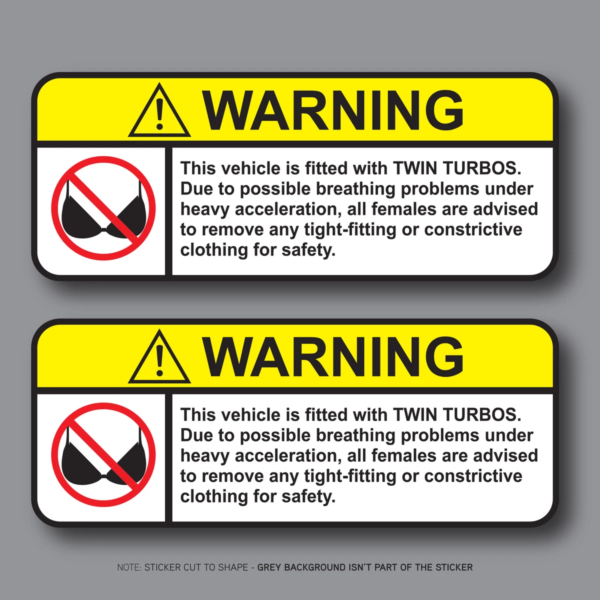 Warning Stickers For Cars