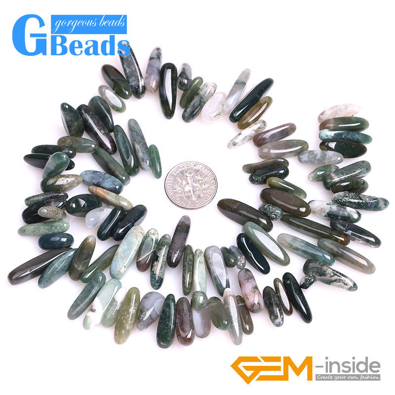 Natural Stones Irregular Spike Stick Beads For Jewelry Making Free ...