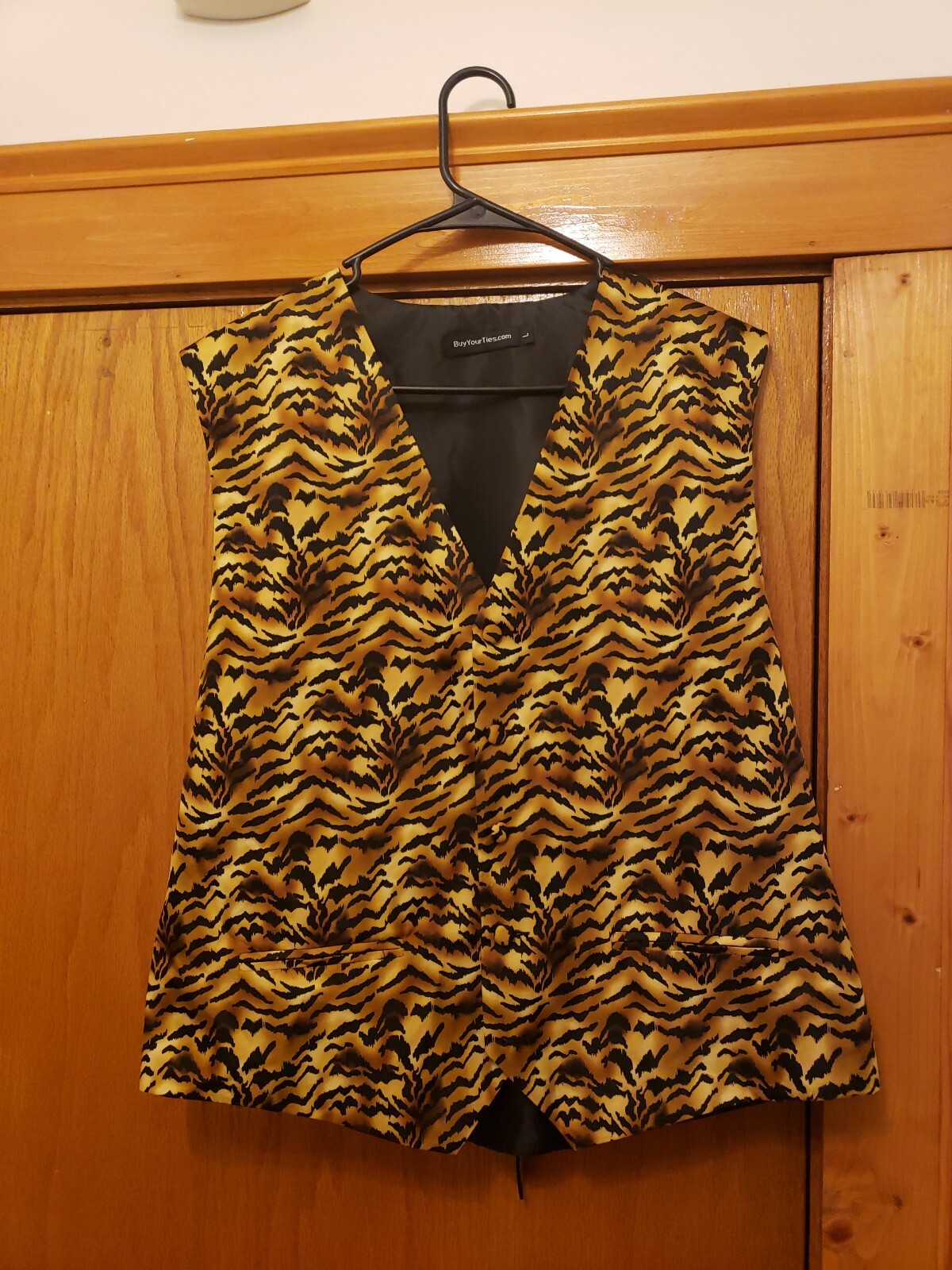 Tuxedo Vest TIGER STRIPE Formal Men's Size Large Prom… - Gem