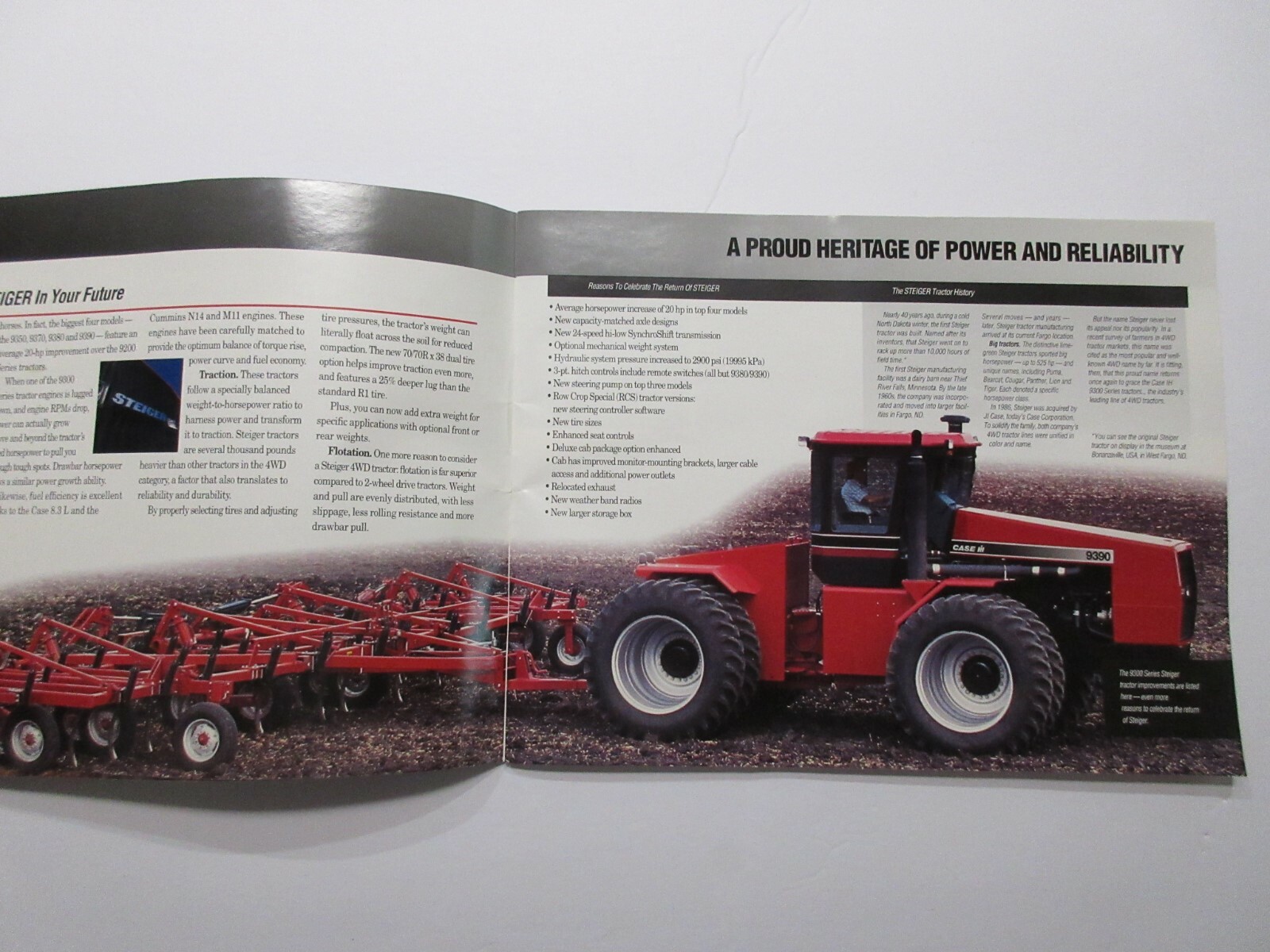 Case IH 9300 Steiger 4WD Tractors, Good Condition, 1996, 44 pages | eBay