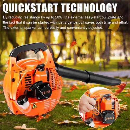 Cordless 2-Stroke Gas Powered Air Blower Gasoline Leaf Blower 400CFM ...