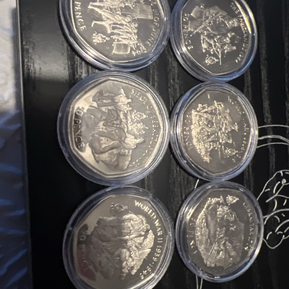 2004 Gibraltar History Of The Royal Marines 50p Coin Set | eBay UK