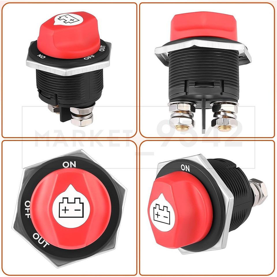 100A Mini Battery Isolator Master Switch On/Off Marine Auto 12V Kit Car ...