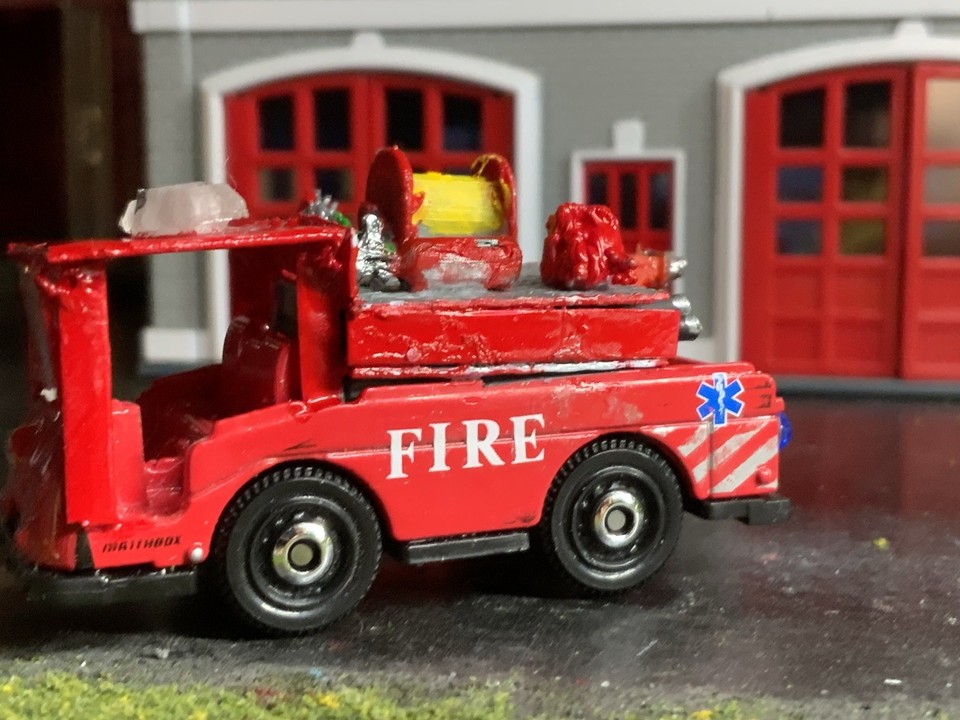 Matchbox Kitbashed Fire Confined Area Rapid Response Vehicle | eBay