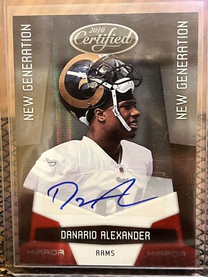 DANARIO ALEXANDER 2010 CERTIFIED NEW GENERATION RAMS ROOKIE AUTOGRAPH ...