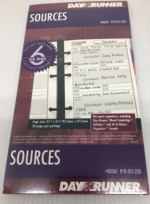 Calendars & Planners - Day Runner Refill