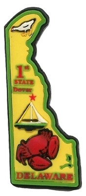 Delaware Dover Multi Color Fridge Magnet | eBay