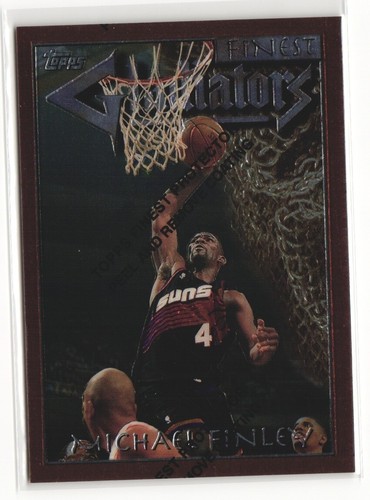 1996-97 Topps Finest Gladiators Michael Finley #81 G29 w/ Peel | eBay