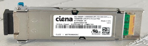 Ciena OC-192SR-1 VSR2000-2R1 FC1200-SM-LL-L 10GBase-LW/LR NTTP84BA WOTRANAKAC | eBay UK