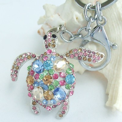 Unique Animal Turtle Keychain Pendant Rhinestone Crystal KP03344 | eBay