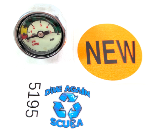5000 PSI Scuba Dive Pressure Gauge SPG Pony Bottle Air Tank Mini ...